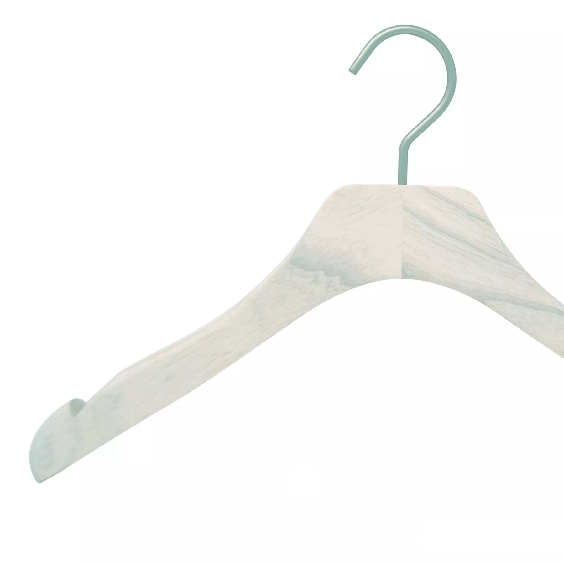 10 perchas para vestido, top y blusa - color blanco patinado (ancho 38 ...