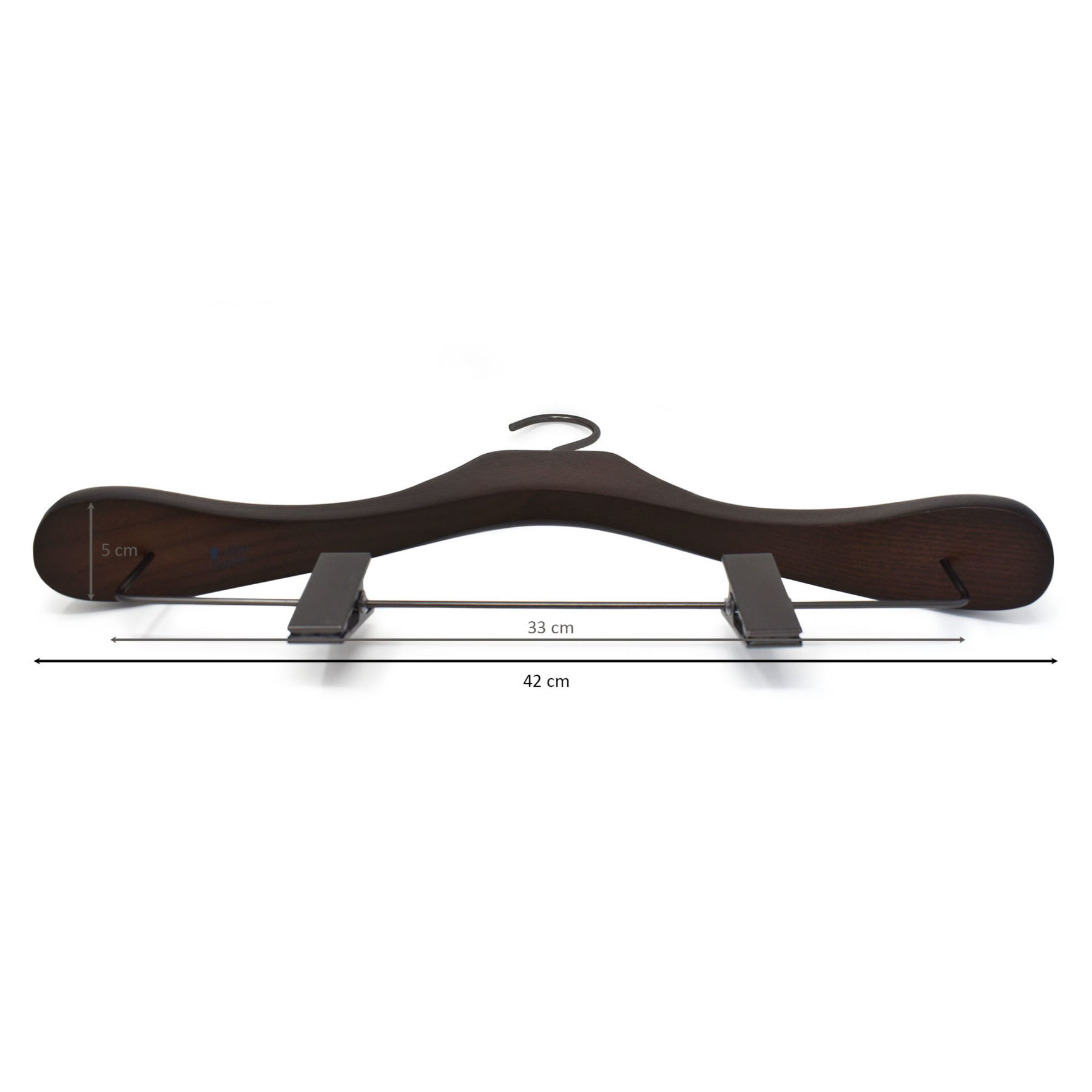 6 cintres de luxe en bois pour veste, costume et tailleur